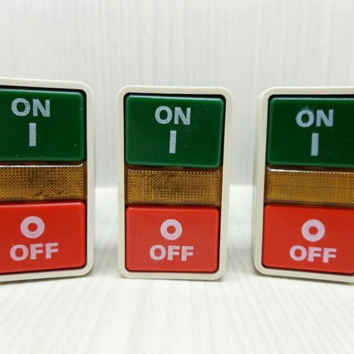 Jual Dijual Double Push Button ON OFF PB30N + Indicator 220VAC ...