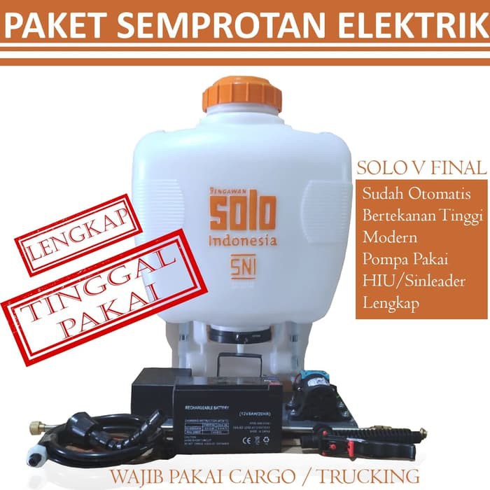 Jual Paket Lengkap Semprotan Hama Elektrik - Solo V Final Tinggal Pakai ...