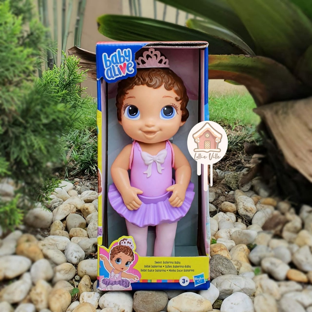 Jual Baby Alive Sweet Ballerina Baby Doll - Purple Brown Hair | Shopee ...