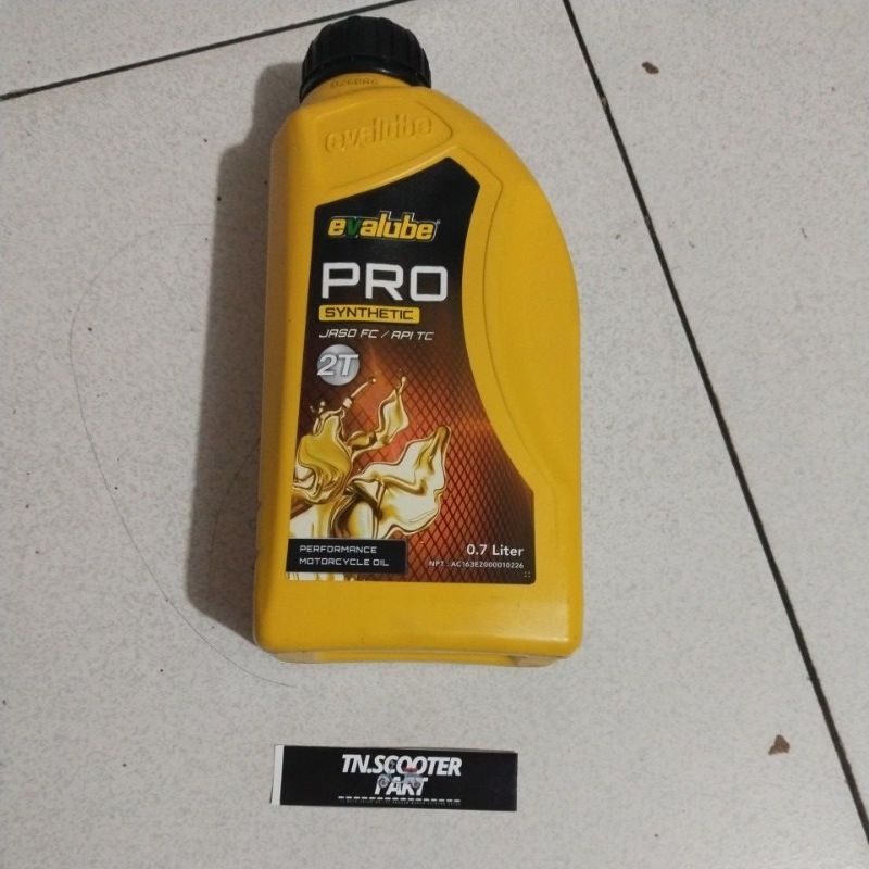 Jual oli evalube pro synthetic JASO FC / API TC 2T 0.7 LITER | Shopee ...