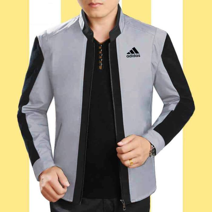 Jual Unik jaket adidas combo AH abu hitam VL jaket pria babyterry abu ...