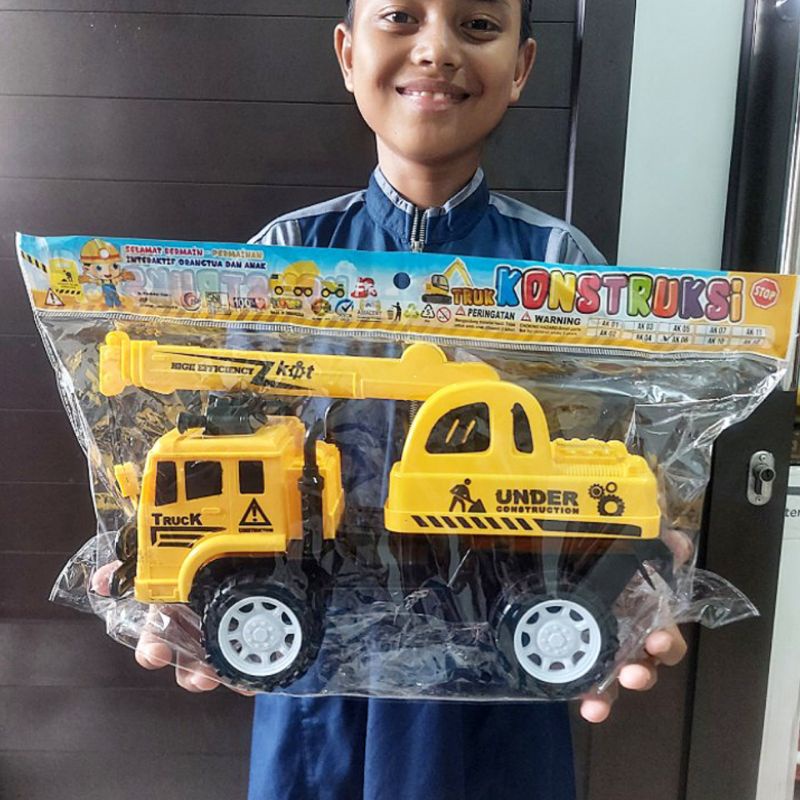 Jual Mainan Truk Crane Besar Murah Edukasi - Mobil Mobilan Truck ...