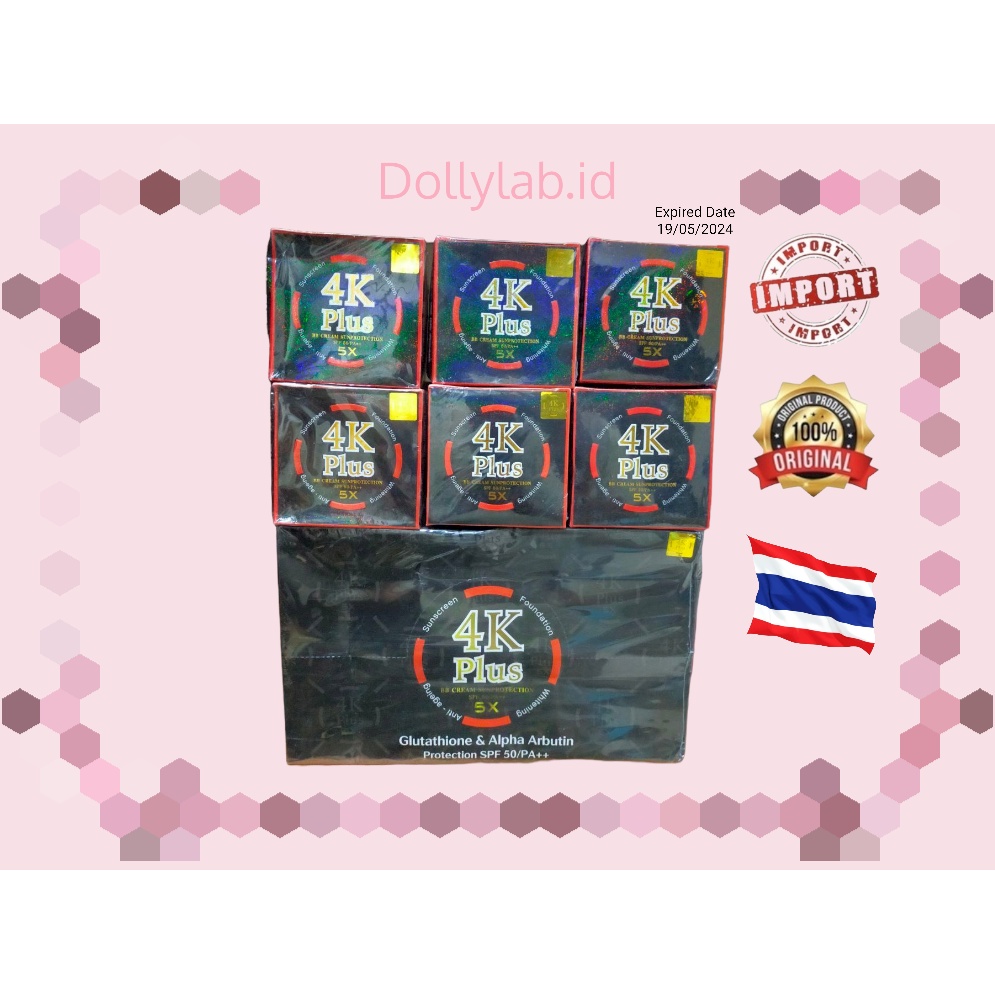 Jual 4K PLUS WHITENING NIGHT CREAM | 4K PLUS BB CREAM ( COLLAGEN ...