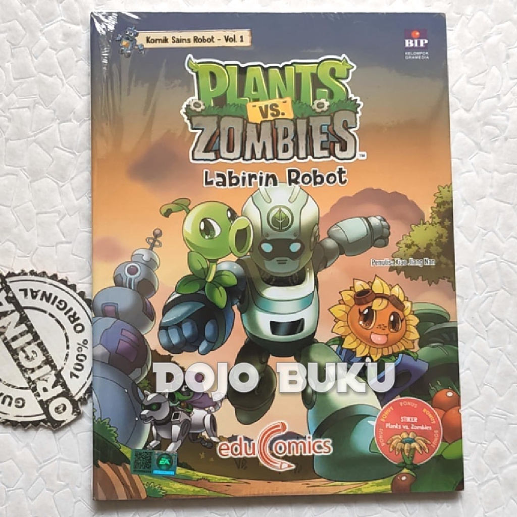 Jual Buku Educomics Plant vs Zombie Komik Sains Robot 1: Labirin Robot ...