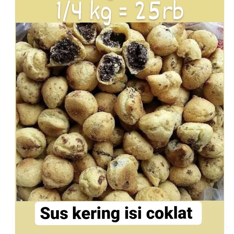 Jual Soes Coklat Lumer 250 grm Snack KRISIS SUS ISI COKLAT LUMER ...