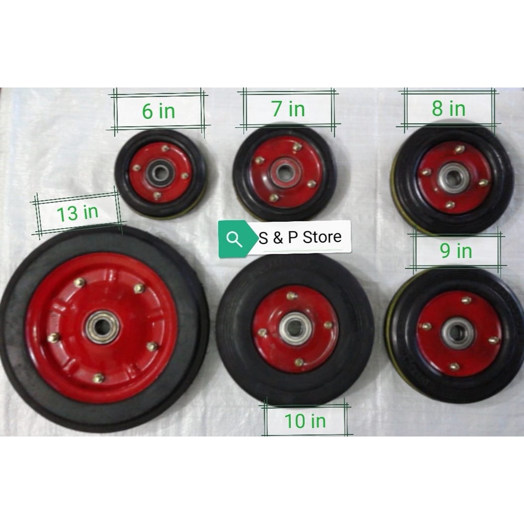 Jual Roda Lori/ Ban Roda troli / Roda Mati uk. 7 inchi | Shopee Indonesia