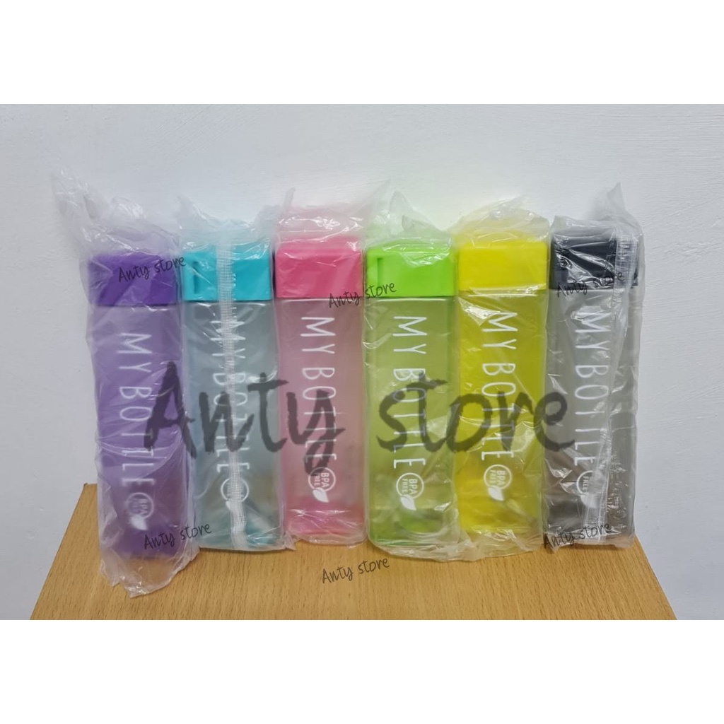 Jual botol minum viral . botol minum my bottle motif kotak bpa free ...