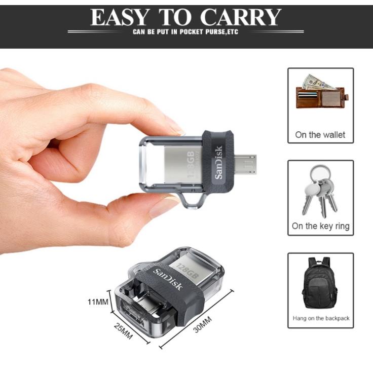 Jual Otg Flash Drive Usb 3.0 Dual Mini Pen Drives 16/32/64/128Gb For Pc ...
