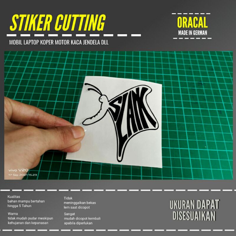 Jual STIKER SLANK KUPU-KUPU STICKER CUTTING TRANSPARAN LOGO DLL ...