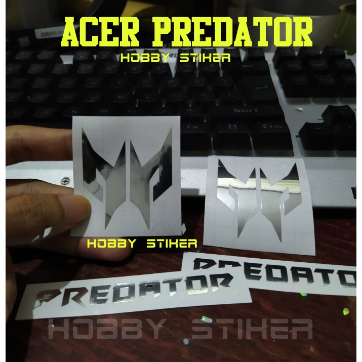 Jual Stiker Acer Predator premium silver chrome gaming | Shopee Indonesia