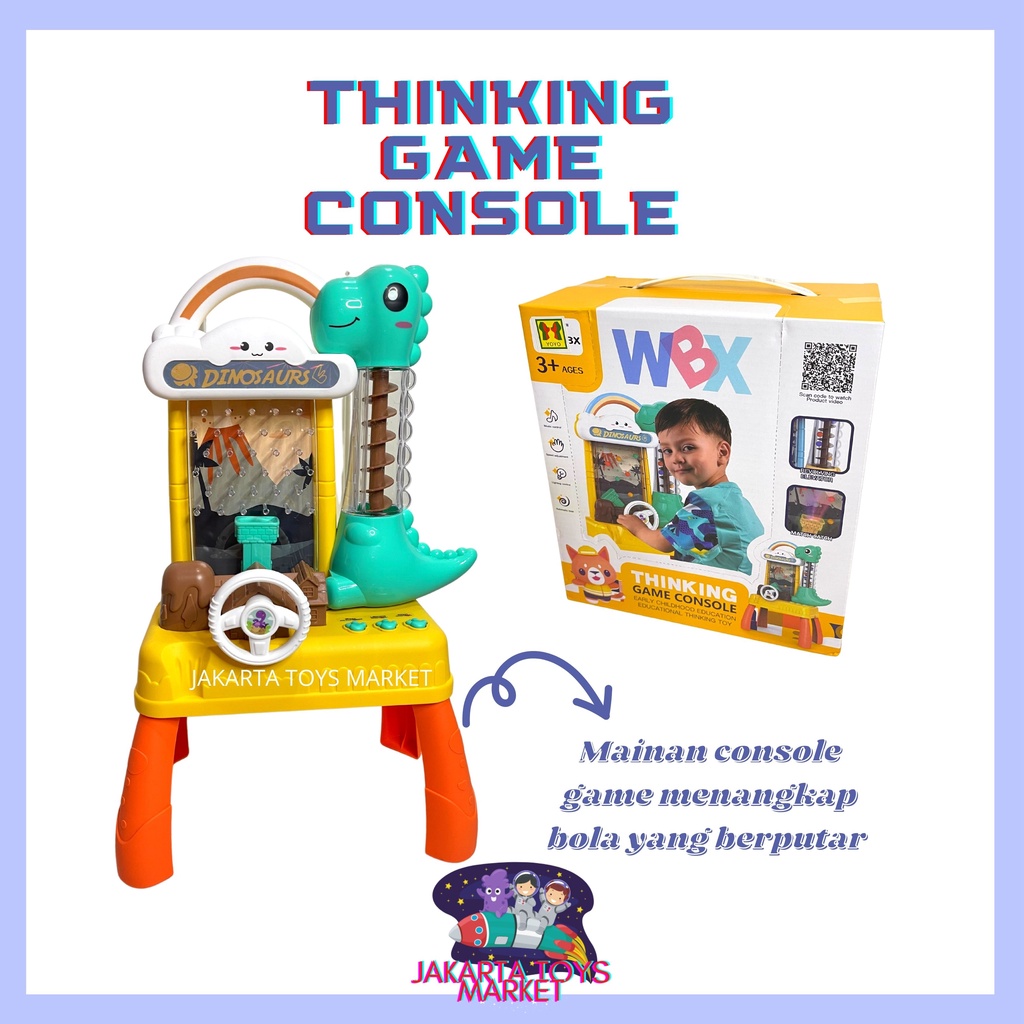 Jual JTM - MAINAN THINKING GAME CONSOLE DINOSAURUS PINBALL MACHINE ...