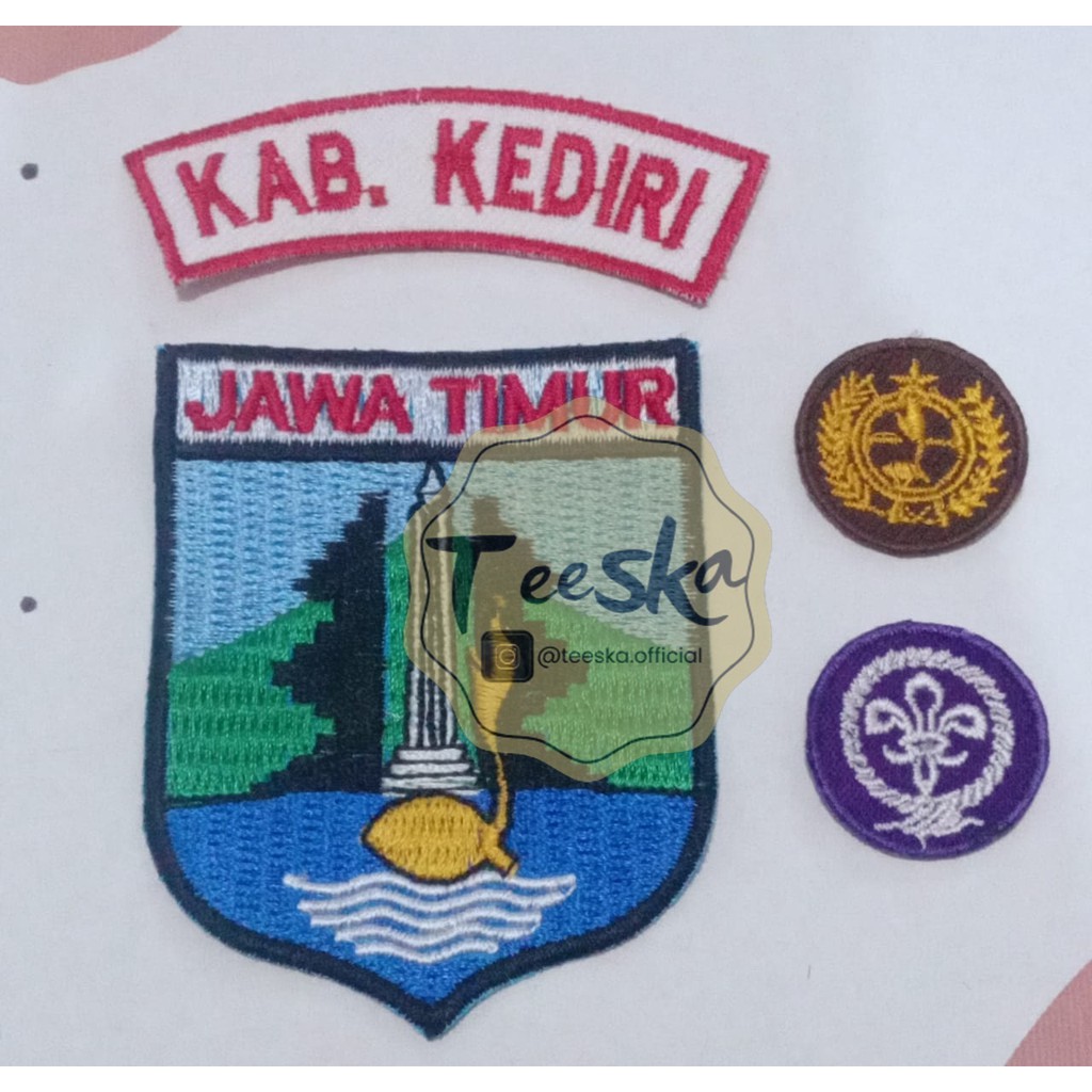 Jual Set Atribut Seragam Pramuka Logo Tunas Kelapa dan Wosm, Logo ...