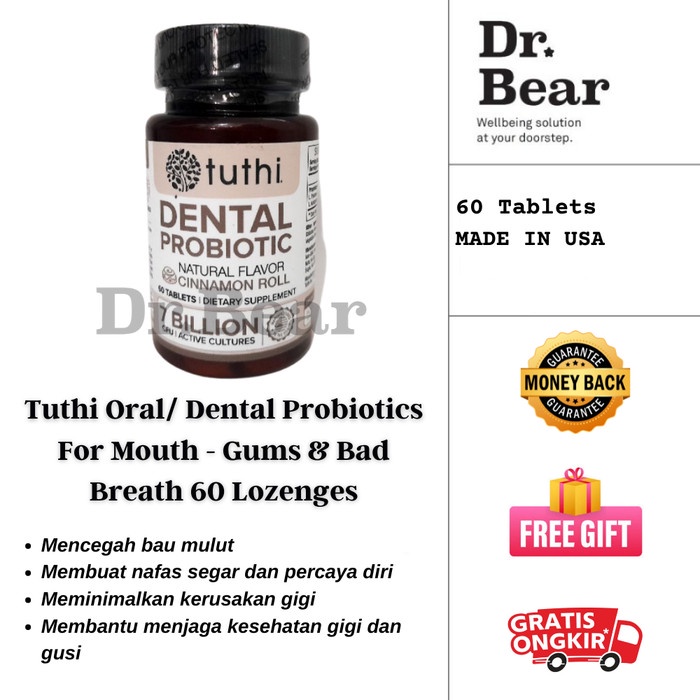 Jual Tuthi Oral / Dental Probiotics For Mouth Gums & Bad Breath - 60 Tabs | Shopee Indonesia