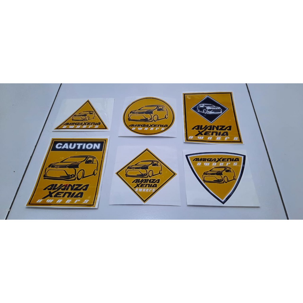 Jual Paket Sticker Logo Avanza Xenia Owners Edisi 2021 | Shopee Indonesia