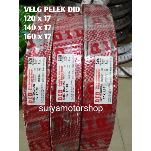 Jual VELG PELAK PELEK DID RING 17 X 120/140/160 CROME ORIGINAL DID ...
