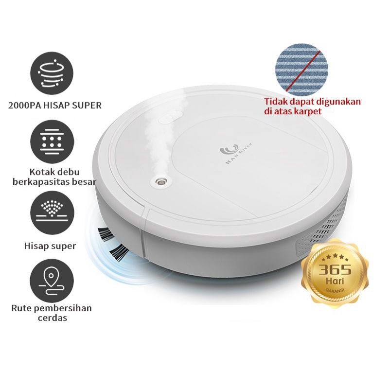 Jual robot vacum elektrik menyapu mengepel otomatis 3 Mode electric ...