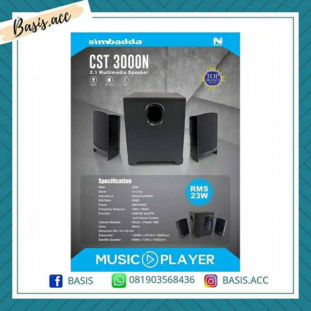 Jual Speaker Simbadda Music Player CST 3000 N - Original | Shopee Indonesia