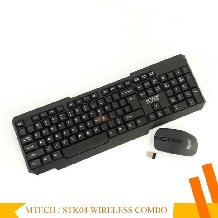 Jual M-Tech STK-04 keyboard mouse wireless combo MTECH STK04 | Shopee ...