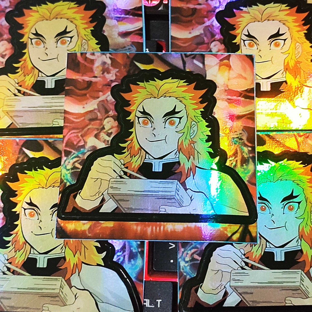 Jual STICKER STIKER HOLOGRAM ANIME -KIMETSU NO YAIBA RENGOKU - STIKER ...