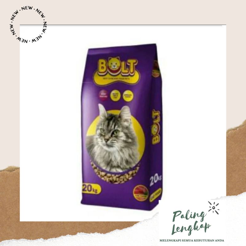 Jual MAKANAN KUCING BOLT IKAN TUNA 800GR - BOLT SALMON - CAT FOOD DRY ...