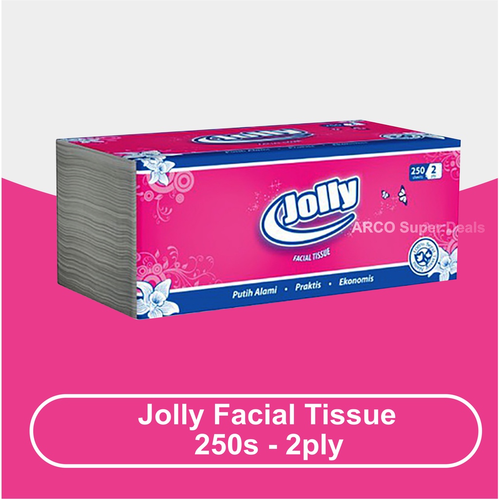 Jual Jolly Facial Tissue 250 Sheets 2 ply Tisu Wajah | Shopee Indonesia