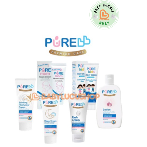 Jual Pure BB Rash Cream Soothing Moisturizer Cream 100gr Pure bb Diaper ...