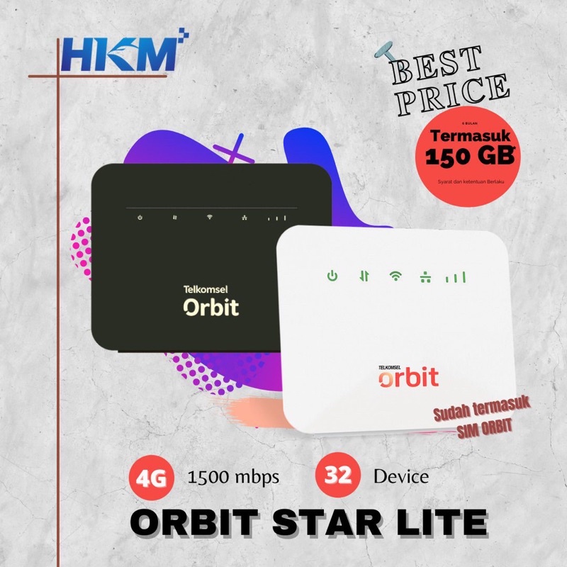 Jual Modem ORBIT Star Lite FREE Kouta 150GB | Shopee Indonesia