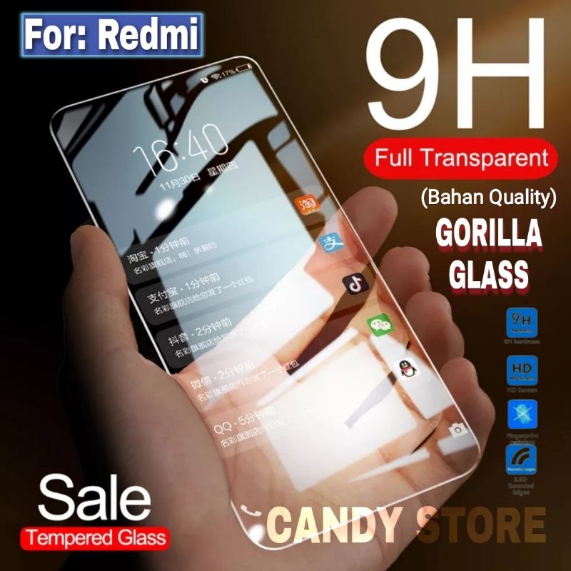 Jual Tempered Glass For Redmi Note 8 Note 9 Note 9 Pro Bening Gorilla Anti Gores Kaca Full Lem ...