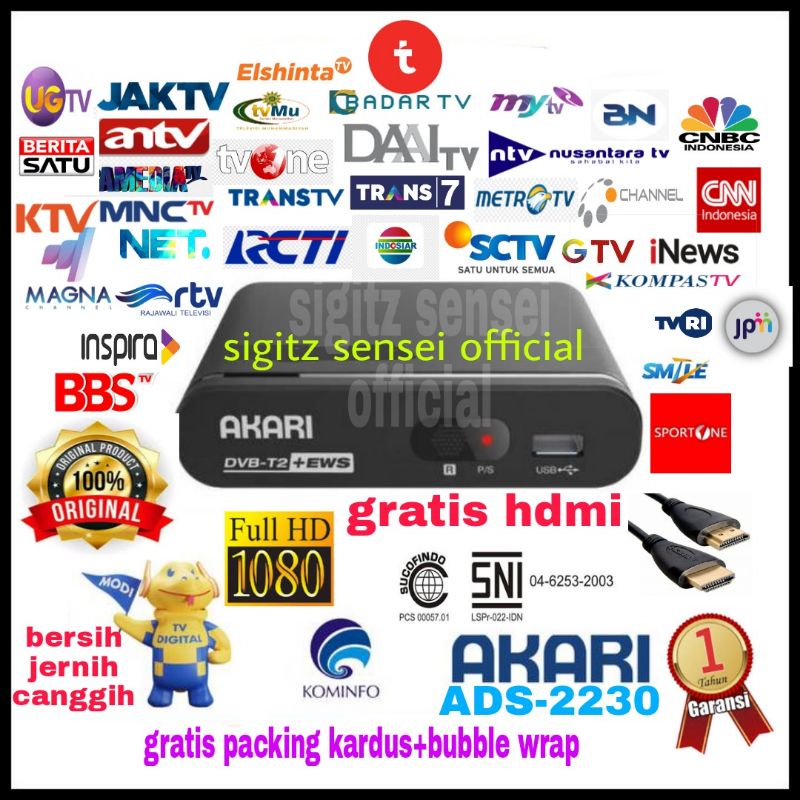 Jual set top box akari ads-2230 tv digital dvbt2 stb ads2230 | Shopee ...