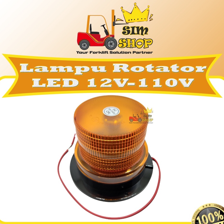 Jual Lampu Rotator Forklift LED Beacon 12V-110V | Shopee Indonesia