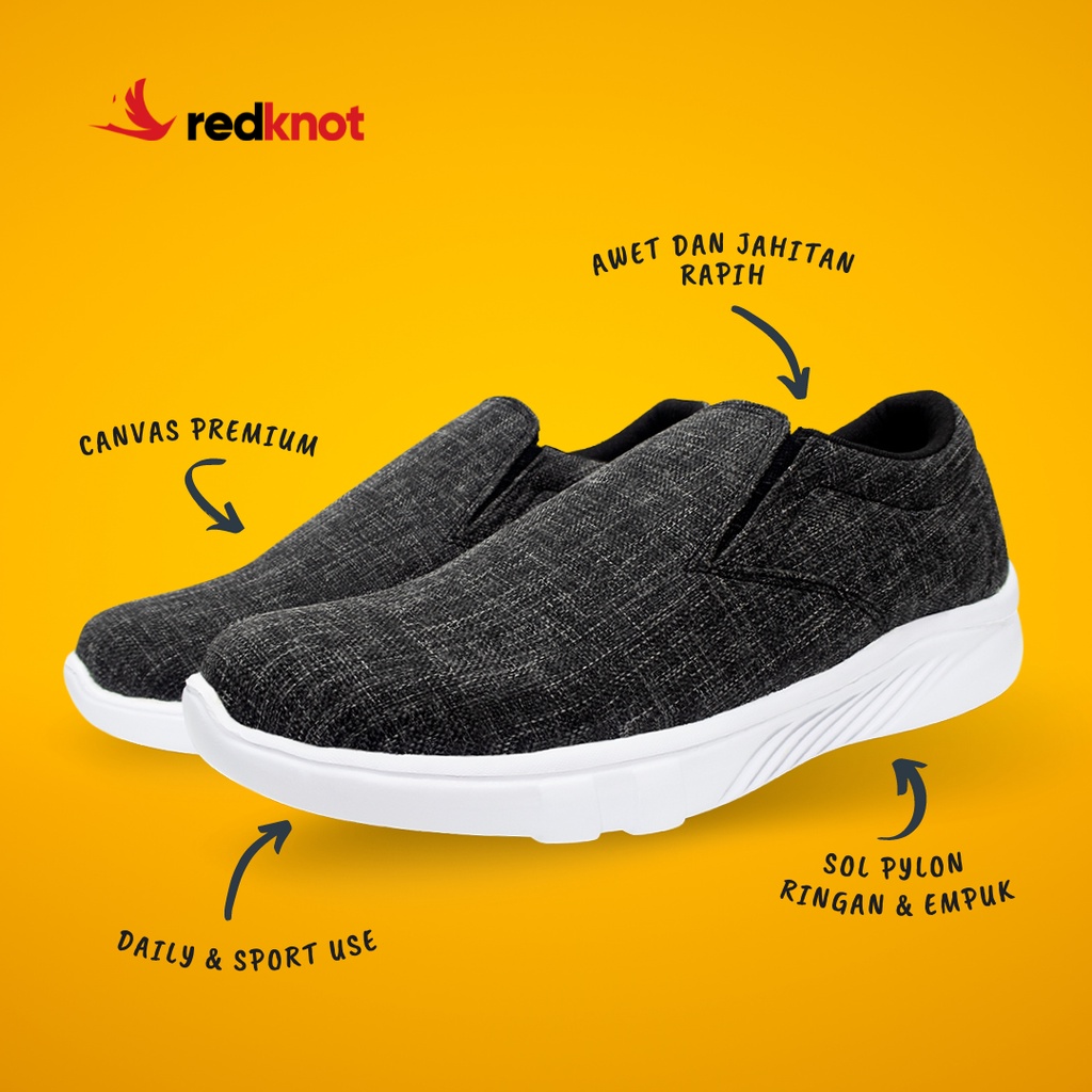 Jual Redknot Miter Navy - Sepatu Slip On tanpa tali untuk Olahraga ...