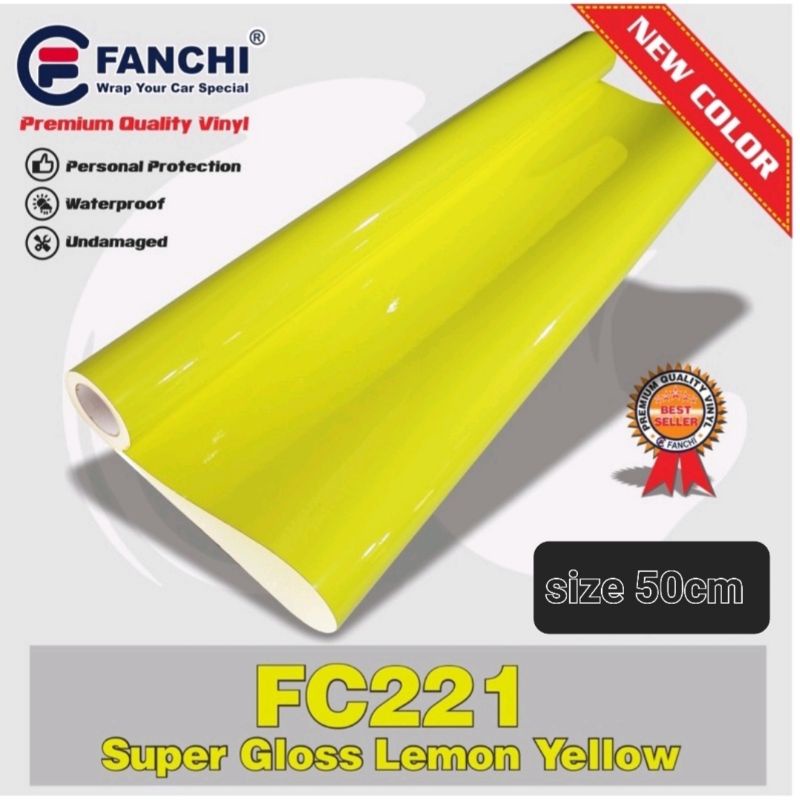 Jual Sticker Fanchi Super Gloss Glossy SERIES Premium Wrap 50cm ...