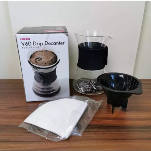 Jual Hario V60 Drip Decanter Coffee Maker 700ml Satu Set V60 Server dan ...