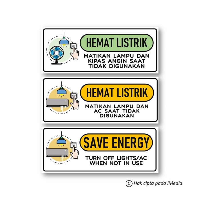 Jual STIKER HEMAT LISTRIK | STICKER SAVE ENERGY | Shopee Indonesia