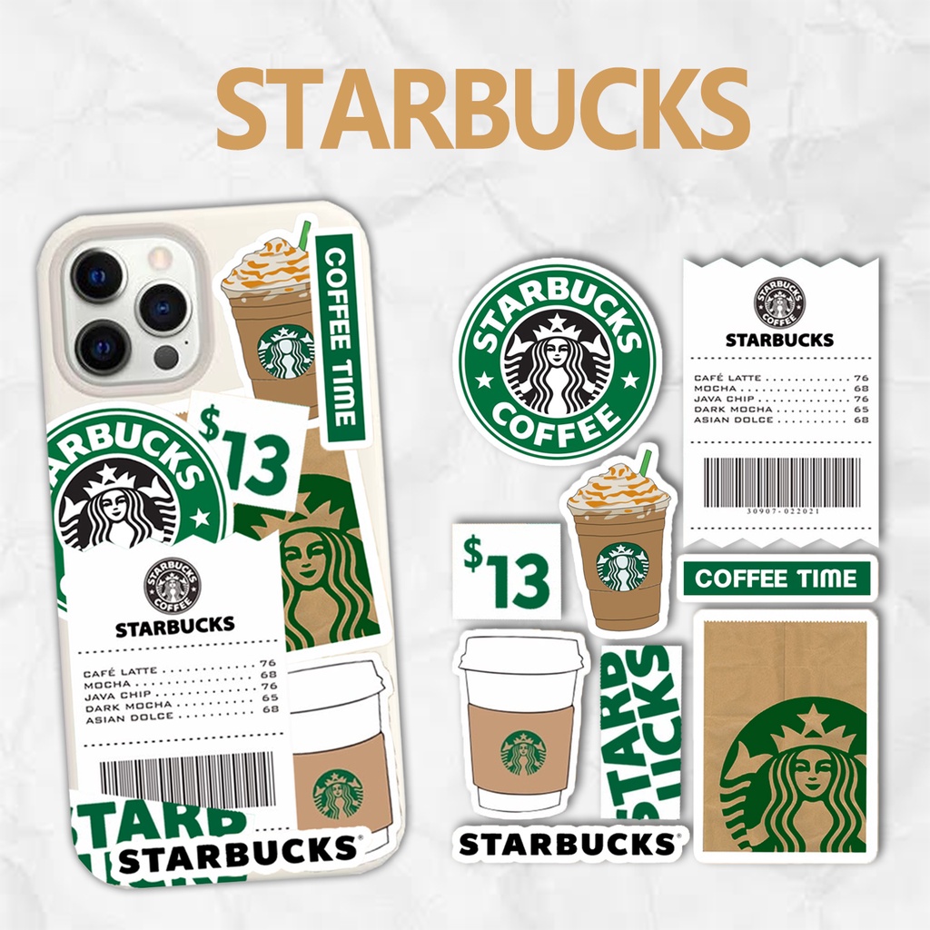 Jual Sticker Starbucks Aesthetic Case Handphone Laptop Tumblr Anti Air ...