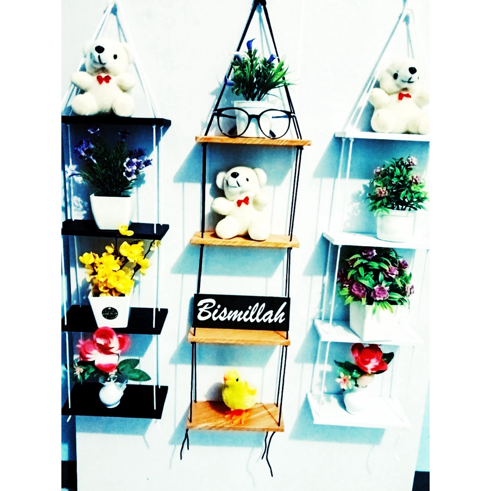 Jual RAK GANTUNG 3 SUSUN TERLARIS MODEL TALI GANTUNG | Shopee Indonesia