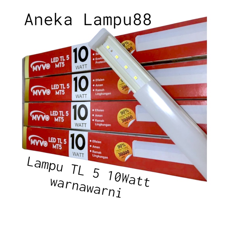 Jual LAMPU LED TL5 10 - 15 - 5 WATT WARNA WARNI / LAMPU T5 MYVO / T5 ...