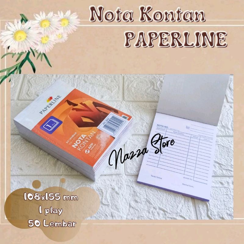 Jual PAPERLINE Nota 1 Ply isi 10 buku | Shopee Indonesia