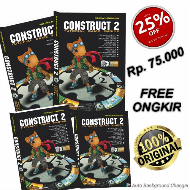 Jual Buku CONSTRUCT 2 ( TUTORIAL GAME ENGINE ) + CD | Shopee Indonesia