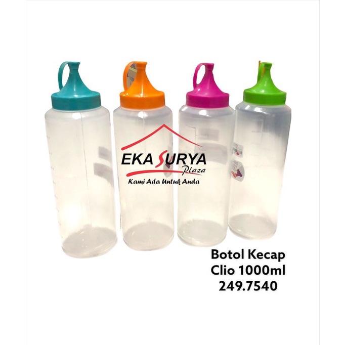 Jual Botol Kecap Clio 1000ml/Botol Kecap Plastik Murah | Shopee Indonesia