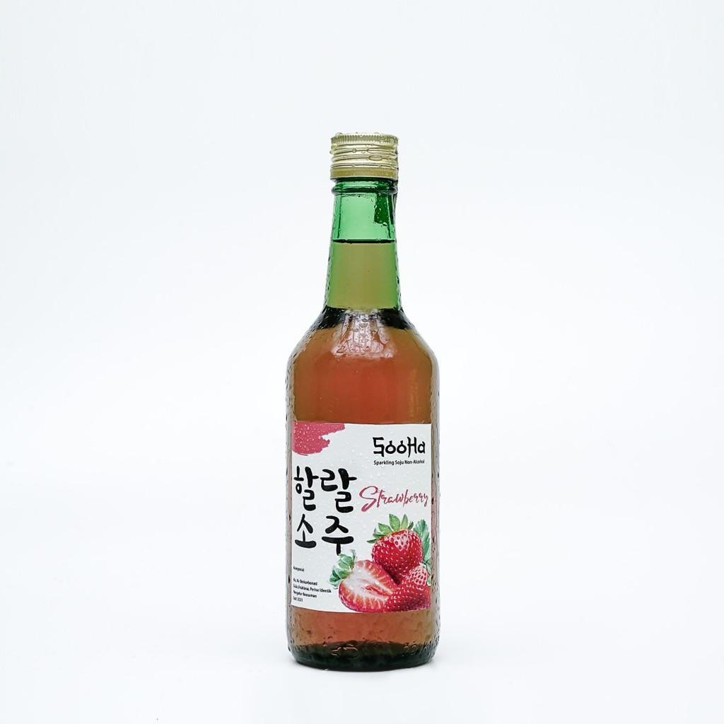 Jual Soju Halal Sooha (Strawberry) Non Alkohol Sparkling Water Korean ...