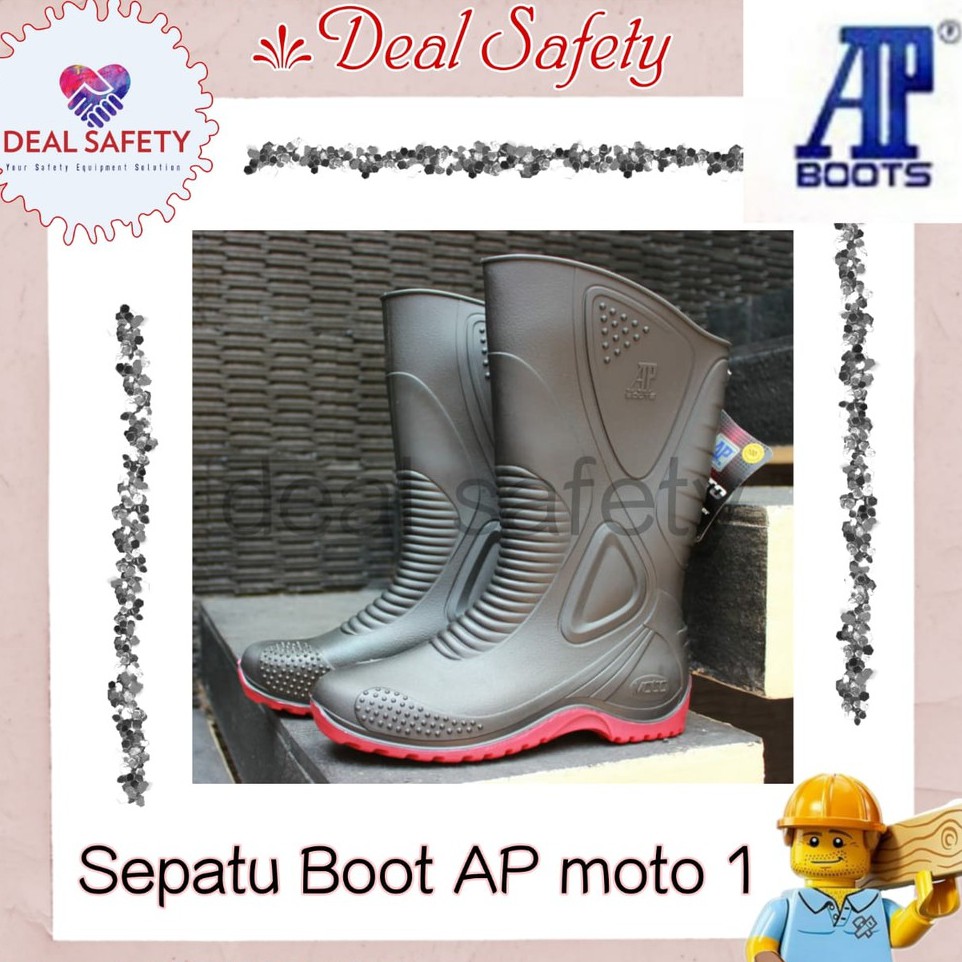 Jual Sepatu Boot AP moto 1 | Shopee Indonesia