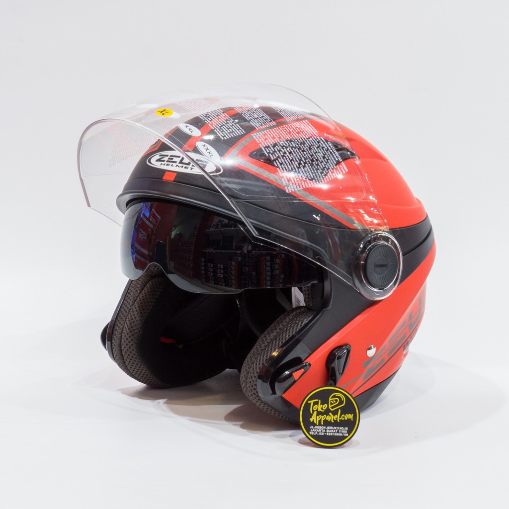 Jual Helm Zeus ZS-610 Matt Dred 0017 Black | Shopee Indonesia