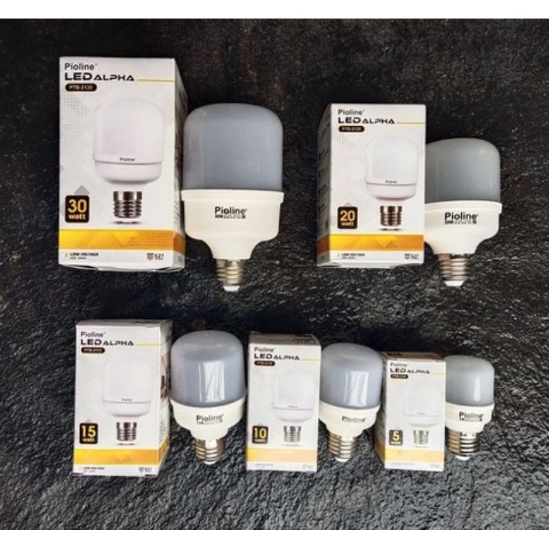 Jual Lampu Pioline Alpha Bohlam Lampu LED tbulb Kapsul Original murah 5W / 10W / 15W / 20W / 30W ...