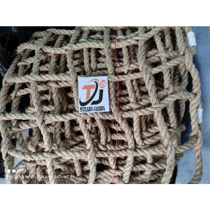 Jual Jaring pengaman tambang manila/dadung lubang 10cm | Shopee Indonesia