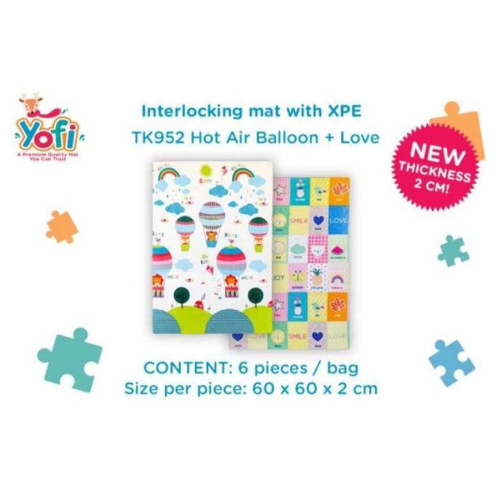 Jual Yofi XPE Playmat Interlocking - Alas Lantai Anak | Shopee Indonesia