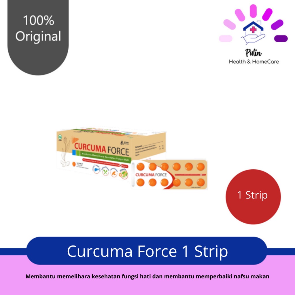 Jual Curcuma Force Tablet 1 Strip 12 Tablet | Shopee Indonesia