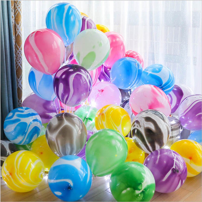 Jual Balon Latex motif Marble / Balon Karet Motif Kelereng | Shopee ...