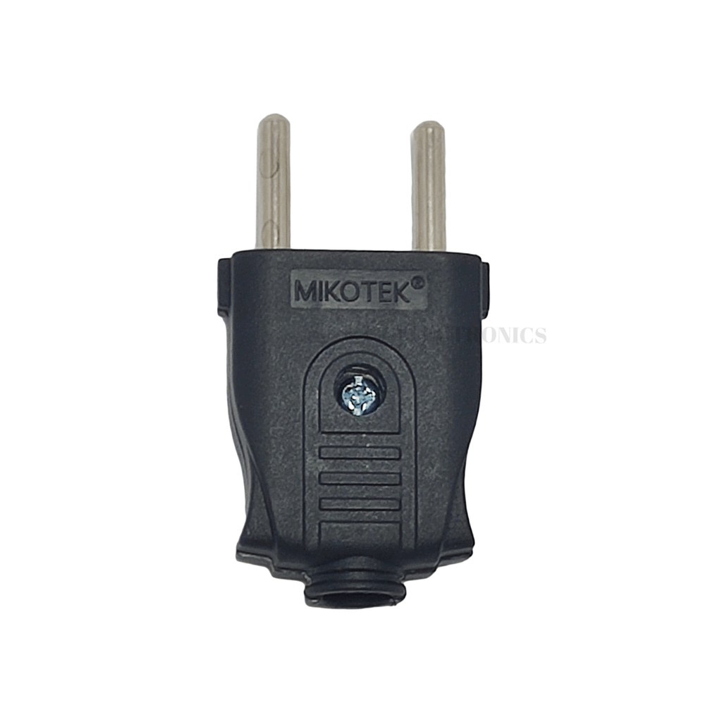 Jual Steker Listrik Gepeng Hitam Mikotek / Colokan Listrik Model Pipih ...