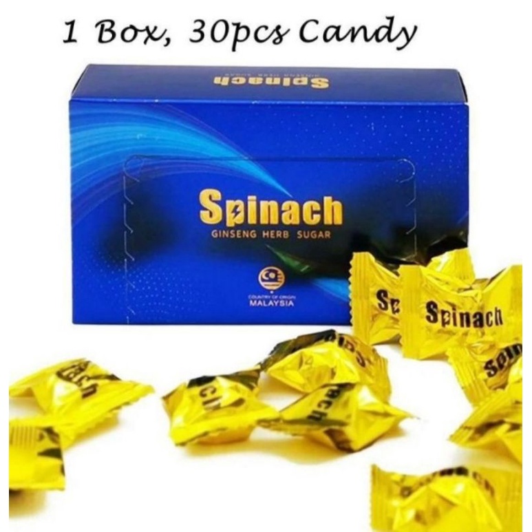 Jual Permen Spinach Candy Ginseng Herbal Sugar ORIGINAL | Shopee Indonesia